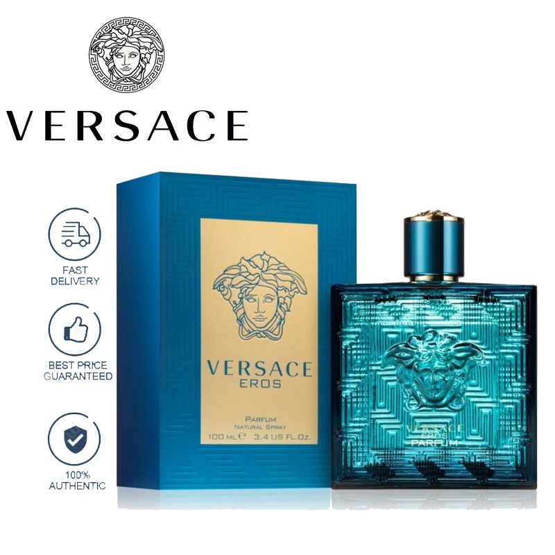 Versace Men's Eros Eau de Toilette 100ml Fresh and Natural Men's ...
