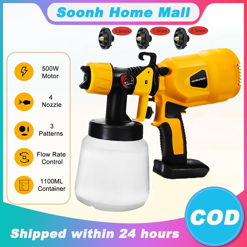 900ml Electric Spray Gun Paint Spraying Machine Spray Paint Gun High ...