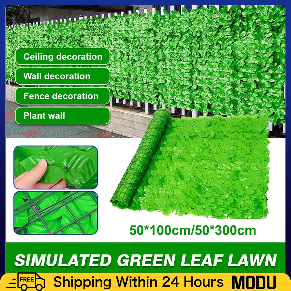 【COD】Artificial Leaves Fence Cover For Decoration Fake Plant Outdoor ...