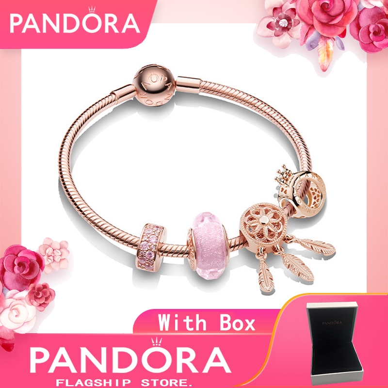 Authentic Original S925 Sterling Silver Pandora Soft Pink Dream ...