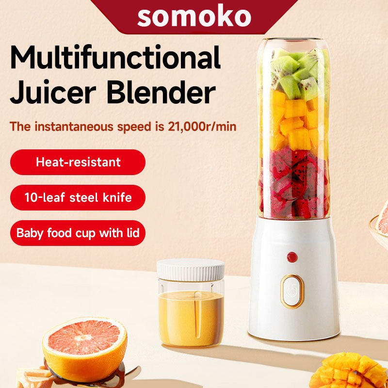 New Portable Juicer Blender Fruit Juice Mixer Rechargeable Electric ...