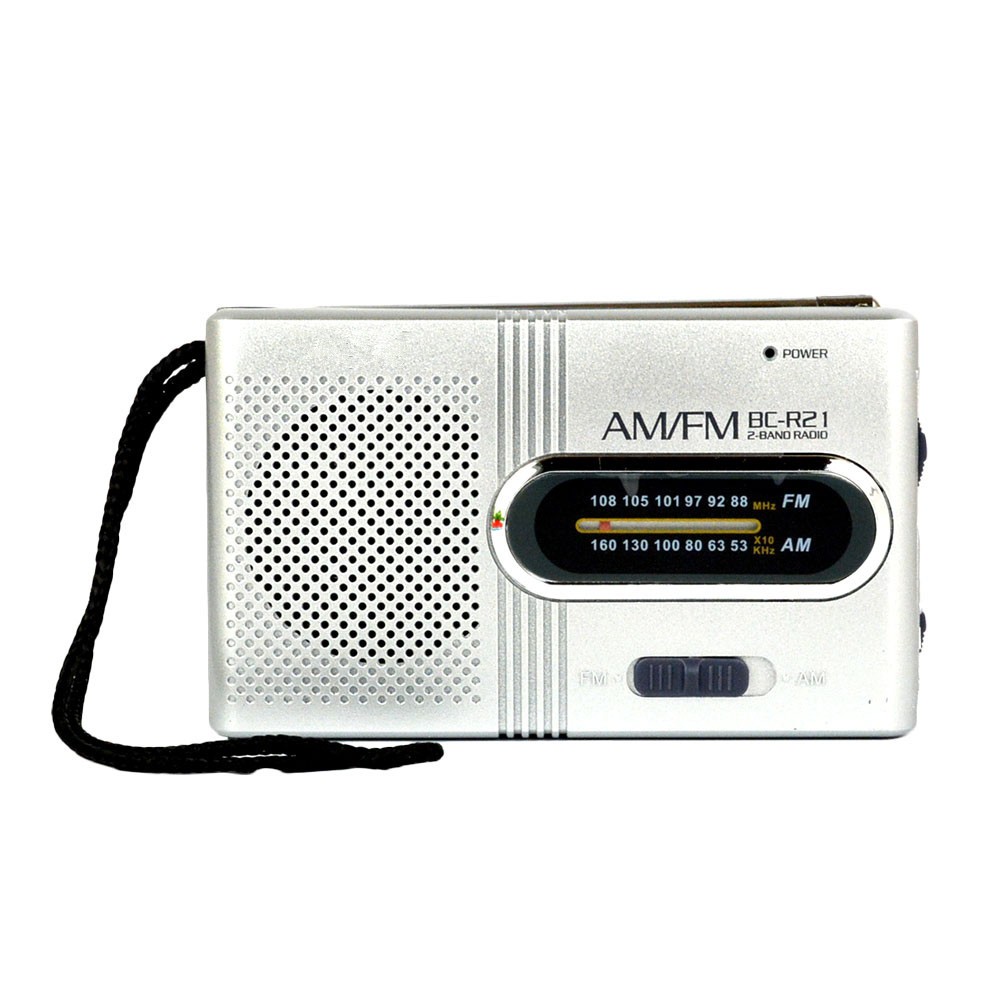 Mini Portable Radio Handheld Dual Band AM FM Music Player Speaker with ...