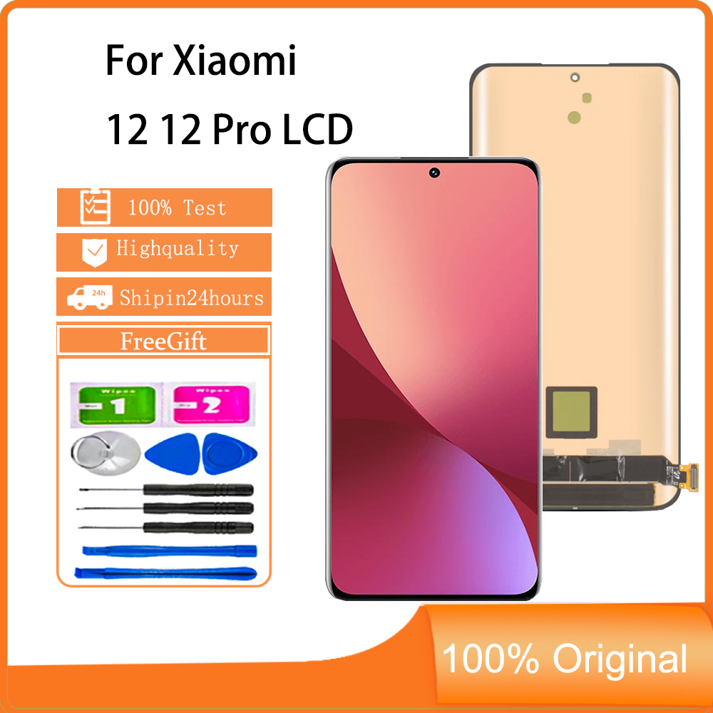 For AMOLED Xiaomi 12 12 Pro LCD Display Touch Screen Replacement ...