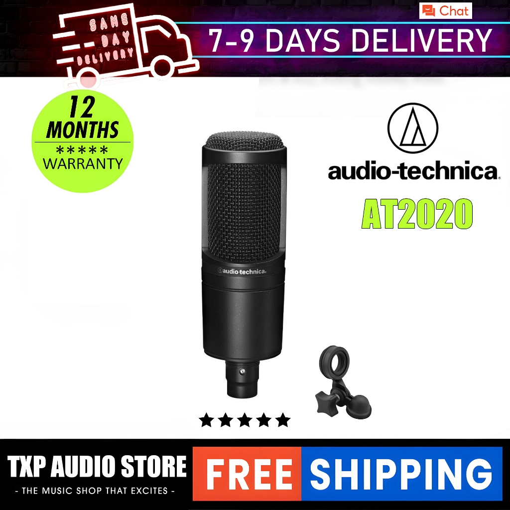 Audio-Technica AT2020 Cardioid condenser microphone K song recording ...