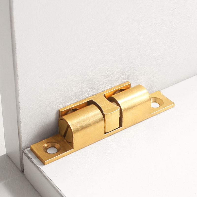 RUN 40/50/60mm Cabinet Copper Touch Beads Lock - Self-Locking Door ...