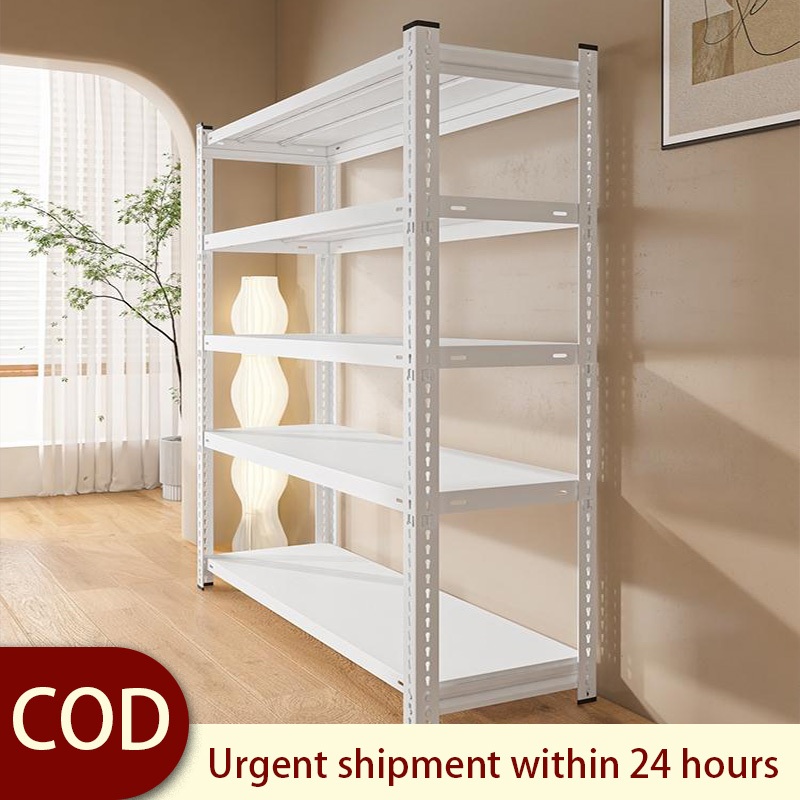 3~6 Layer Stainless Steel+Wooden Bookshelf Weight 400KG Adjustable ...