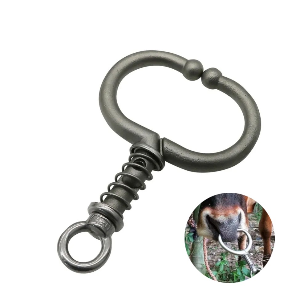 1Pc Stainless Steel Automatic Cow Spring Nose Pliers Cattle Nose Plier ...