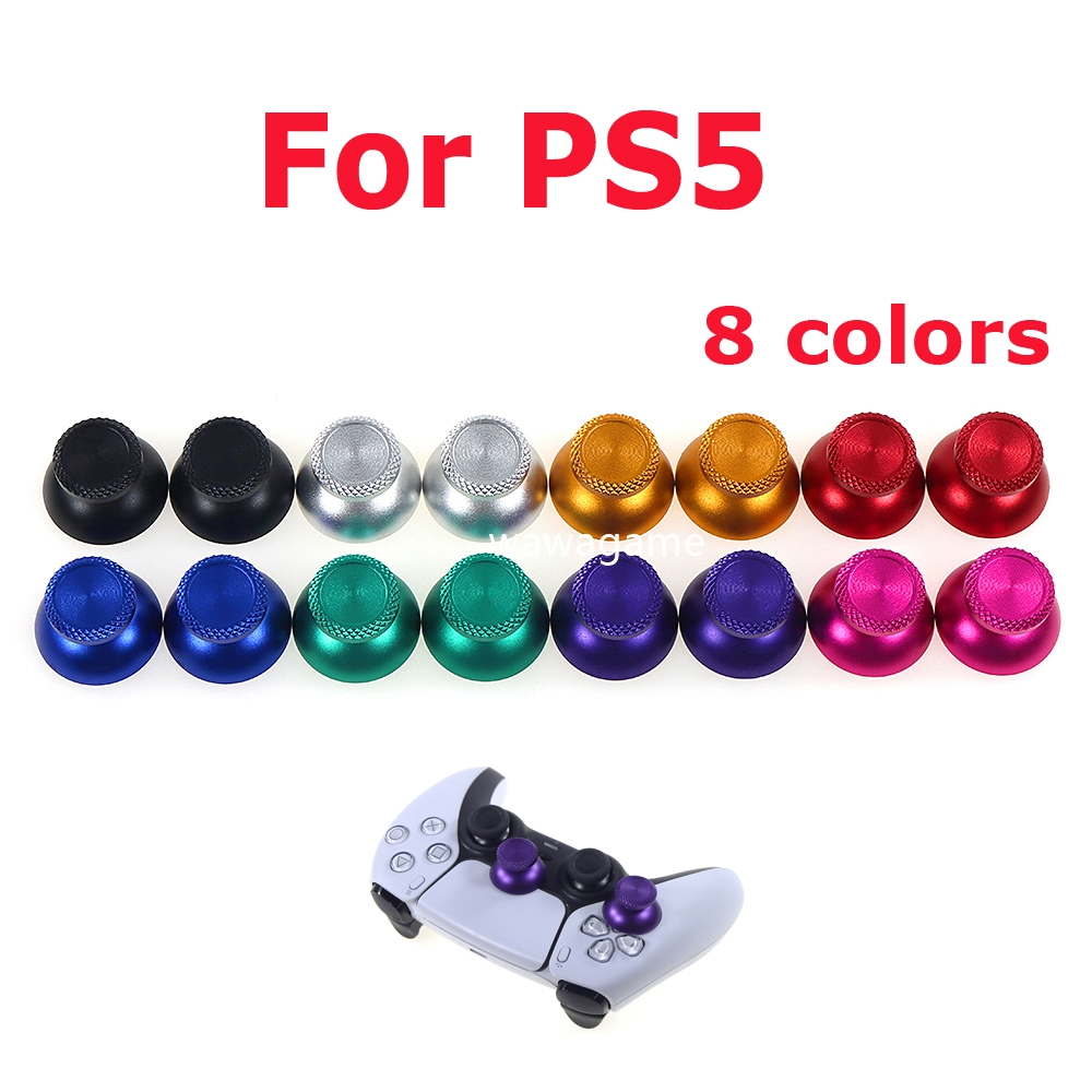 1pairs=2pcs Aluminum Metal Analog Joystick thumb Stick Grip Cap For PS5 ...