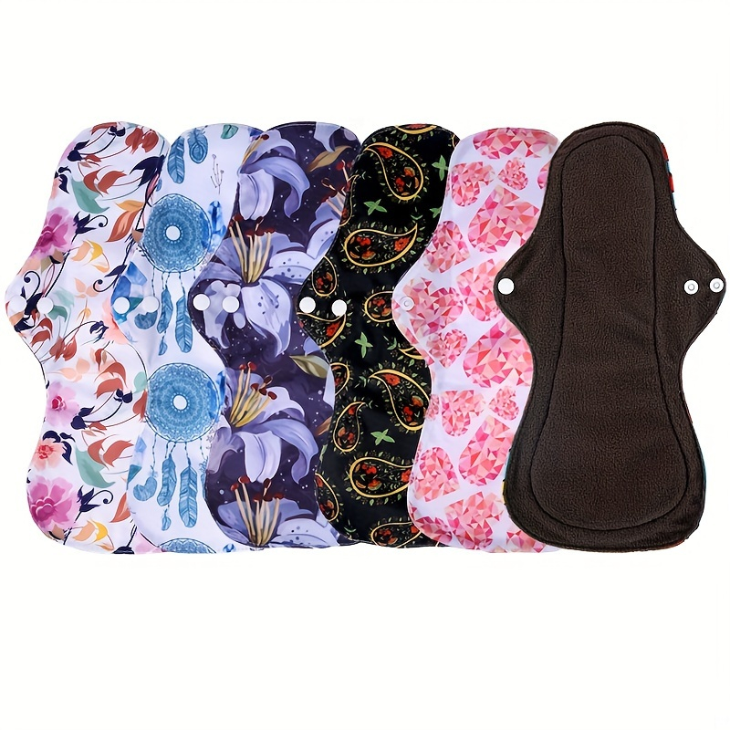 3 piece Bamboo charcoal reusable heavy flow menstrual pad | Shopee ...