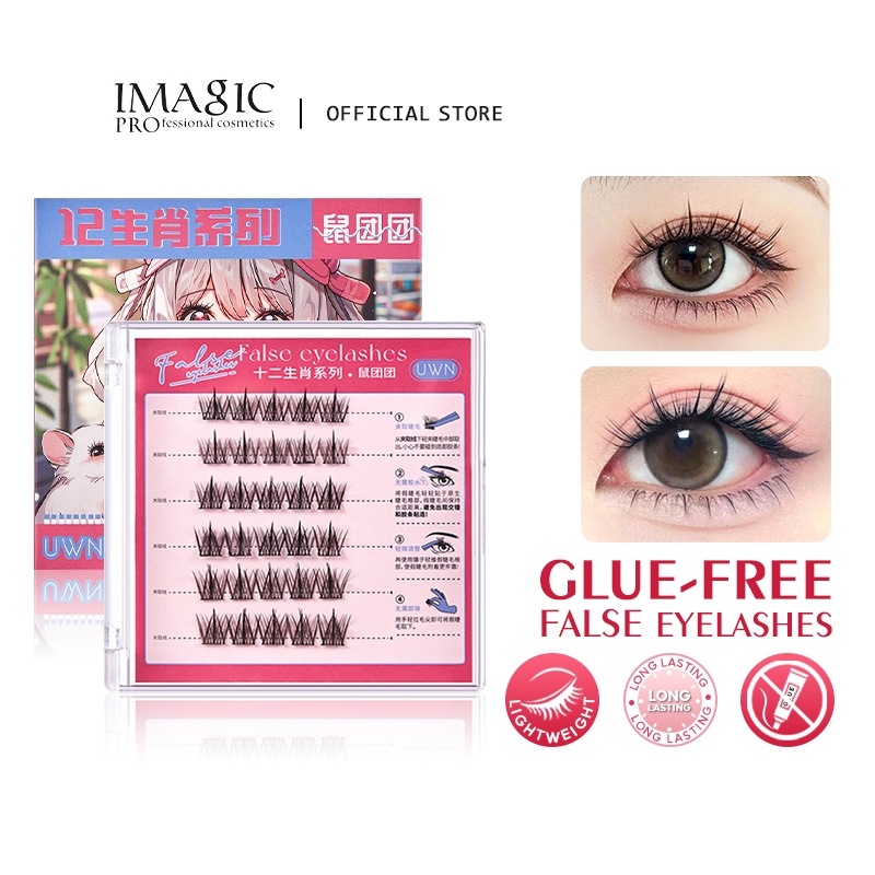 3D Natural Fake Eyelashes No Need Glue Fake Eyelashes Reusable Self ...