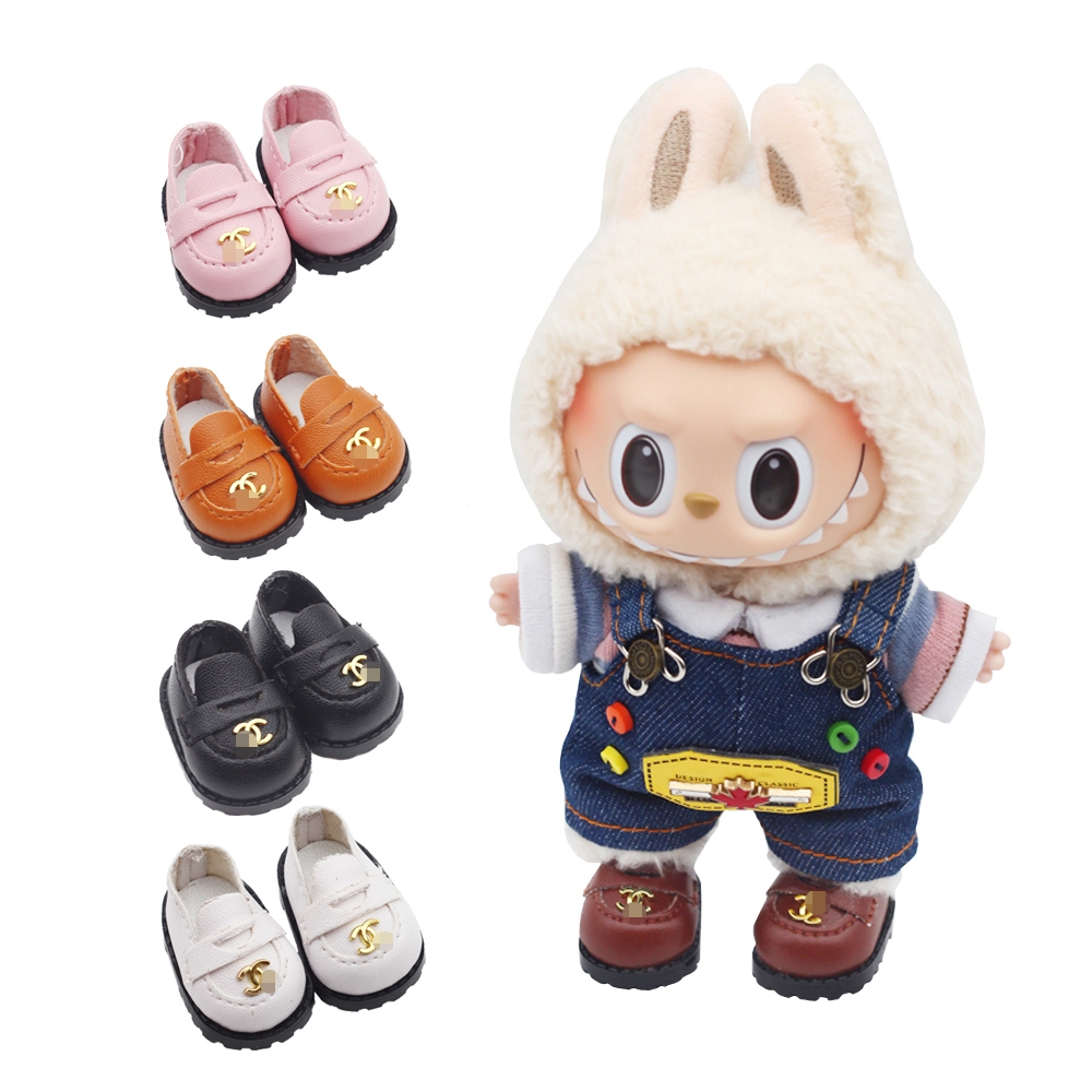 15cm 17cm Labubu shoes Labubu V1 V2 have a seat macaron doll clothing ...