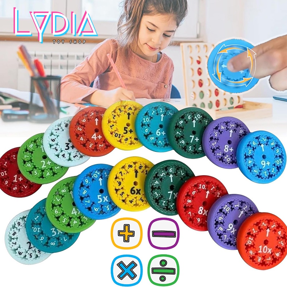 【Ready Stock】LYDIA Math Fidget Spinner Kids Educational Toys Digital ...