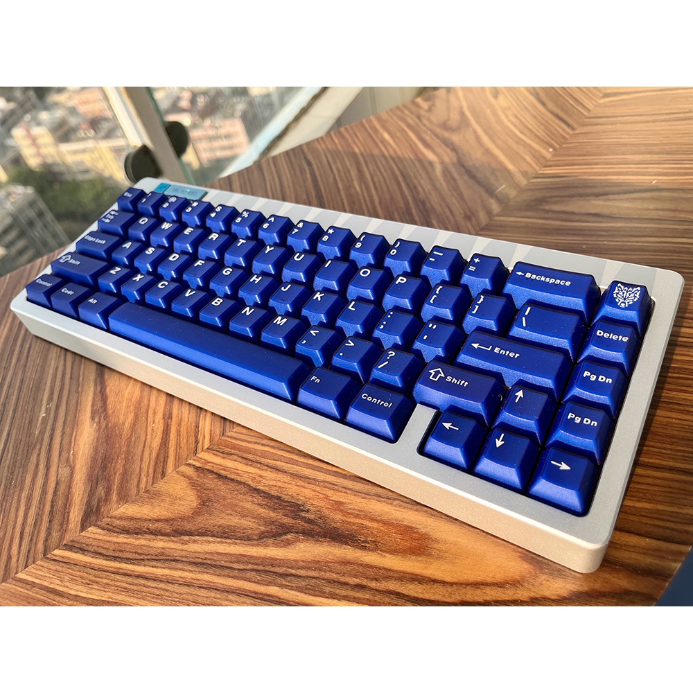 【AiFei】Klein Blue keycap ABS doubleshot cherry profile blue transparent ...
