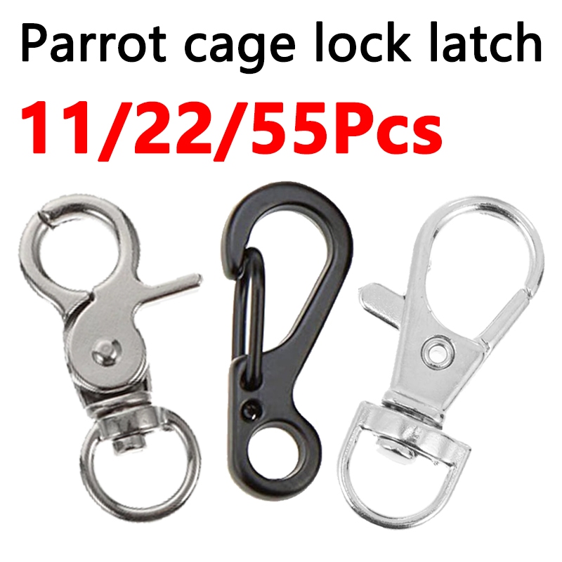 11/22/55Pcs Bird cage lock Metal hook lock for pigeons parrots bird ...