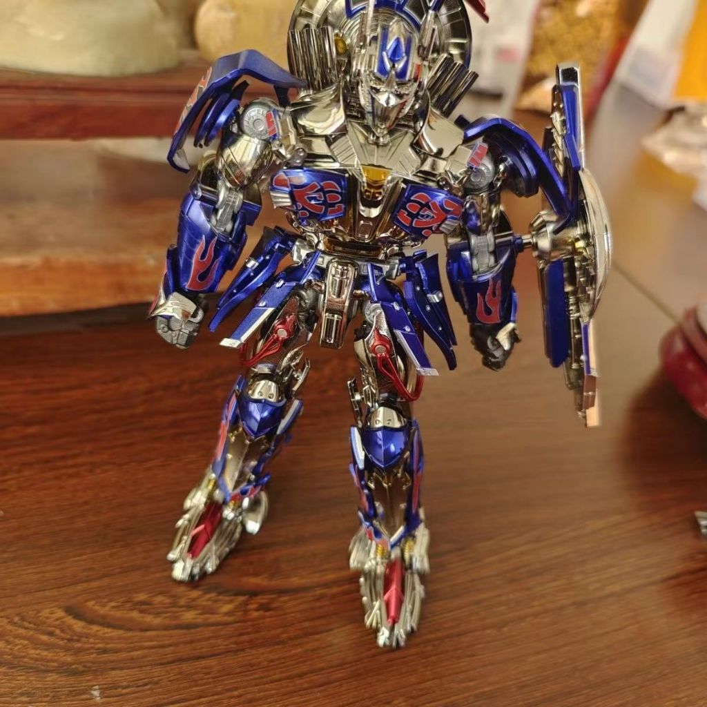 C cR03 Electroplating Optimus Prime All-Alloy Frame Movable Mecha Model ...