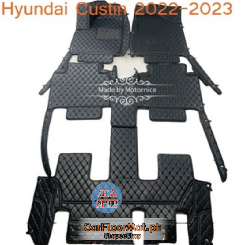 Hyundai Custin Car Floor Mat Fully Enclosed Leather Foot Mat Deep Dish ...