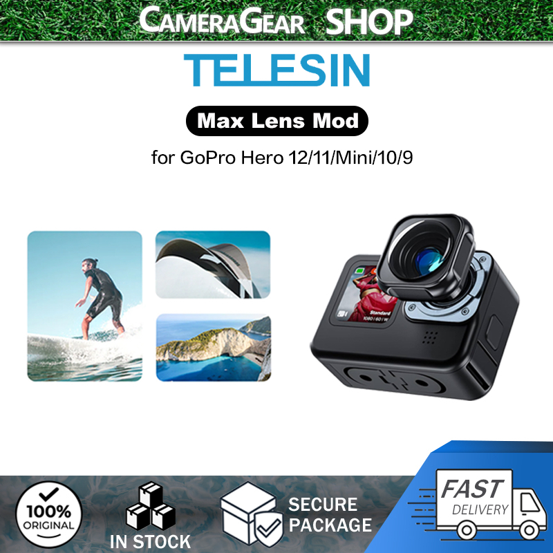 TELESIN Max Lens Mod for GoPro Hero 12/11/10/9/Mini | Shopee Philippines