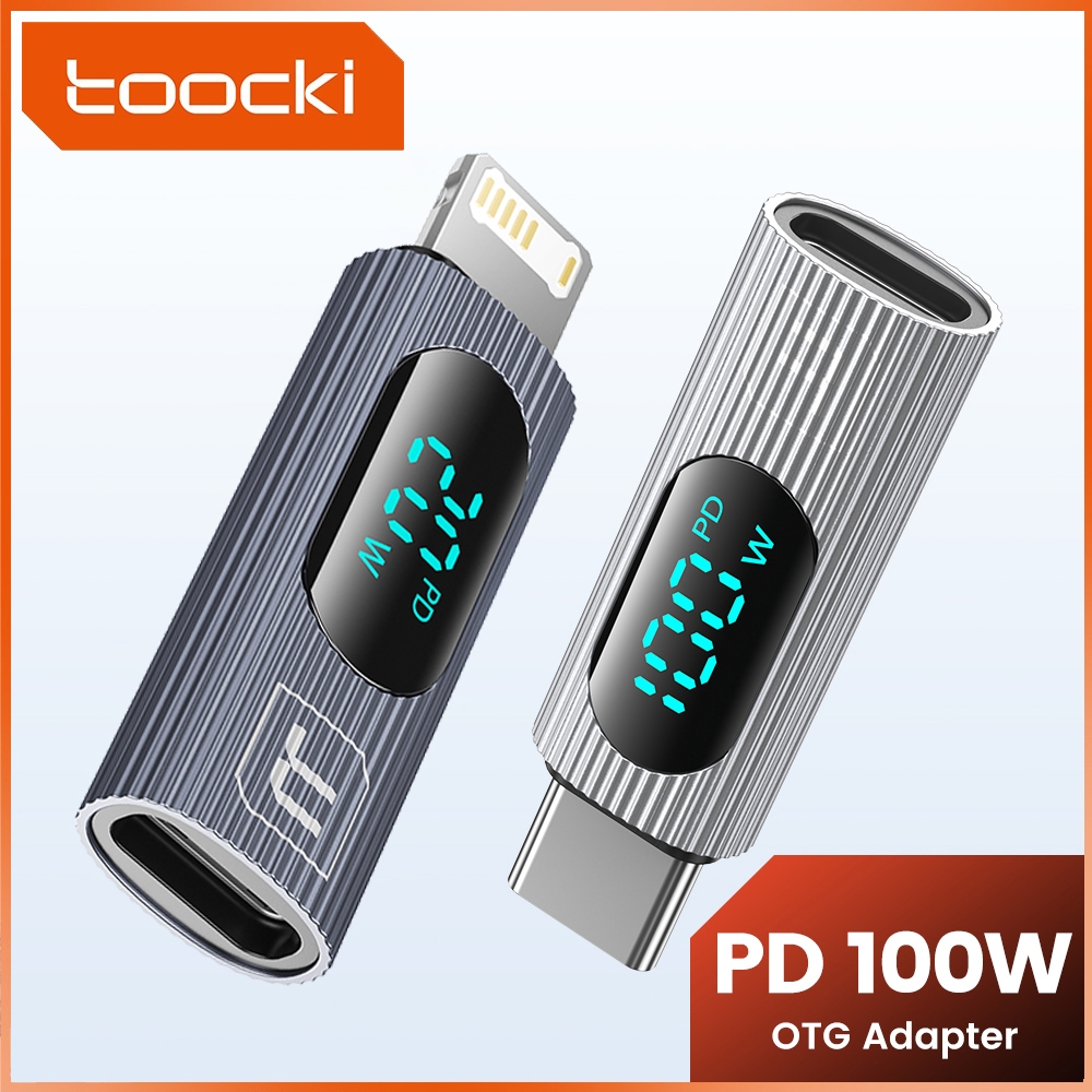 Toocki OTG PD100W Type C to Type C Adapter PD20W Type C to 10S Adapter ...