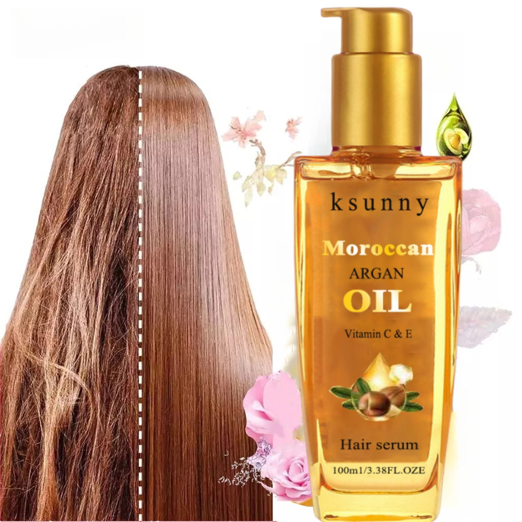 Ksunny Hair Serum Moroccan Hair Growth Essential Serum 100ml Hair Care Nursing Prevent Hair Loss ...