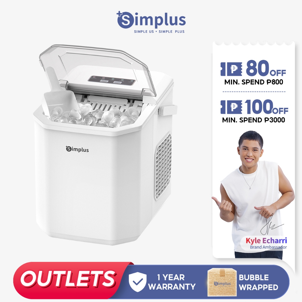 Simplus Ice Maker Machine Automatic Ice Cube Maker Mini Portable ...