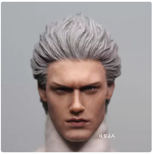 1/6 Devil May Cry 5 Vergil Vergil head sculpture soldier trendy play ...