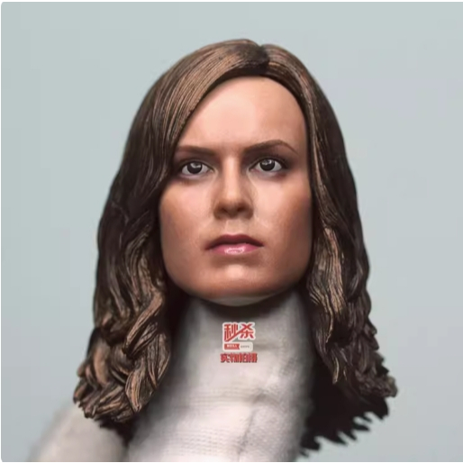 1/6 Avengers 4 Captain Marvel Beauty Captain Head Sculpture | Shopee ...