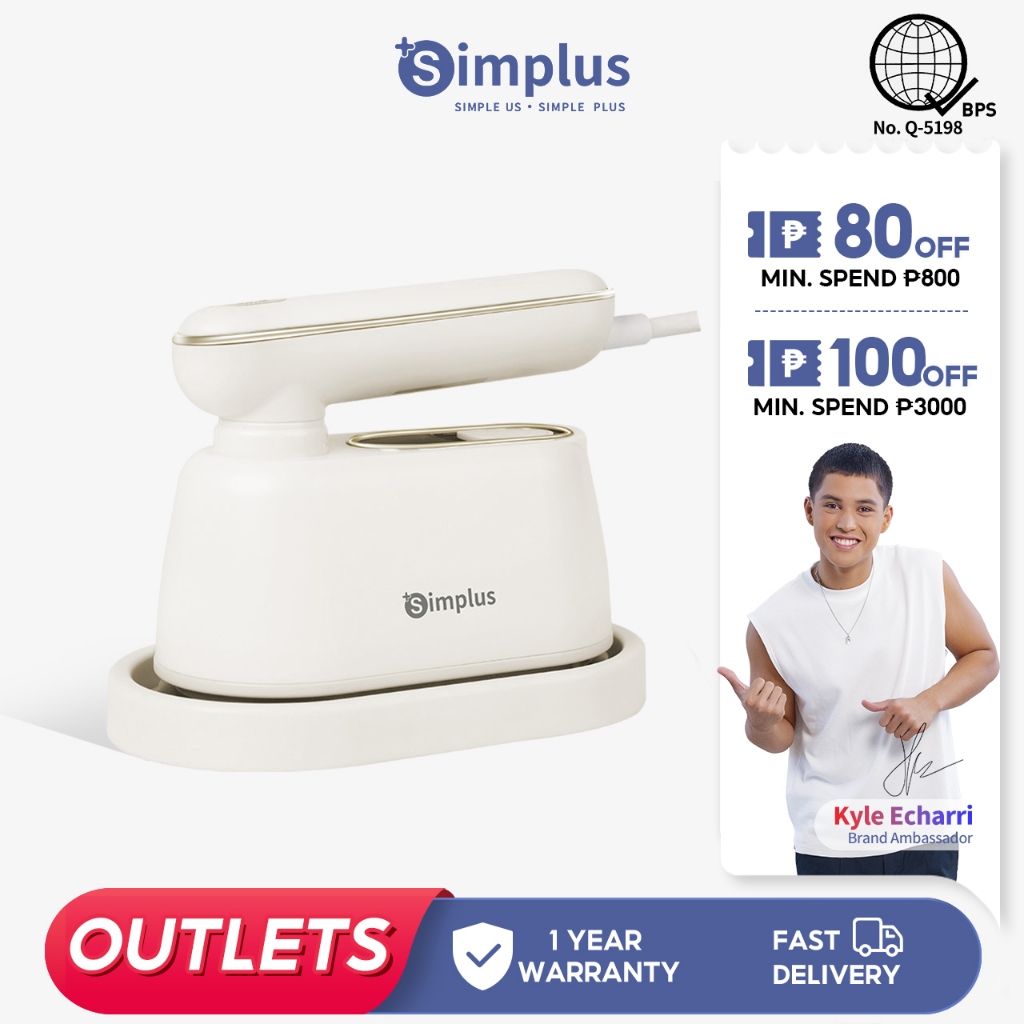 Simplus 2 in 1 Steam Iron Wet & Dry Flat Iron Foldable Handheld Mini ...