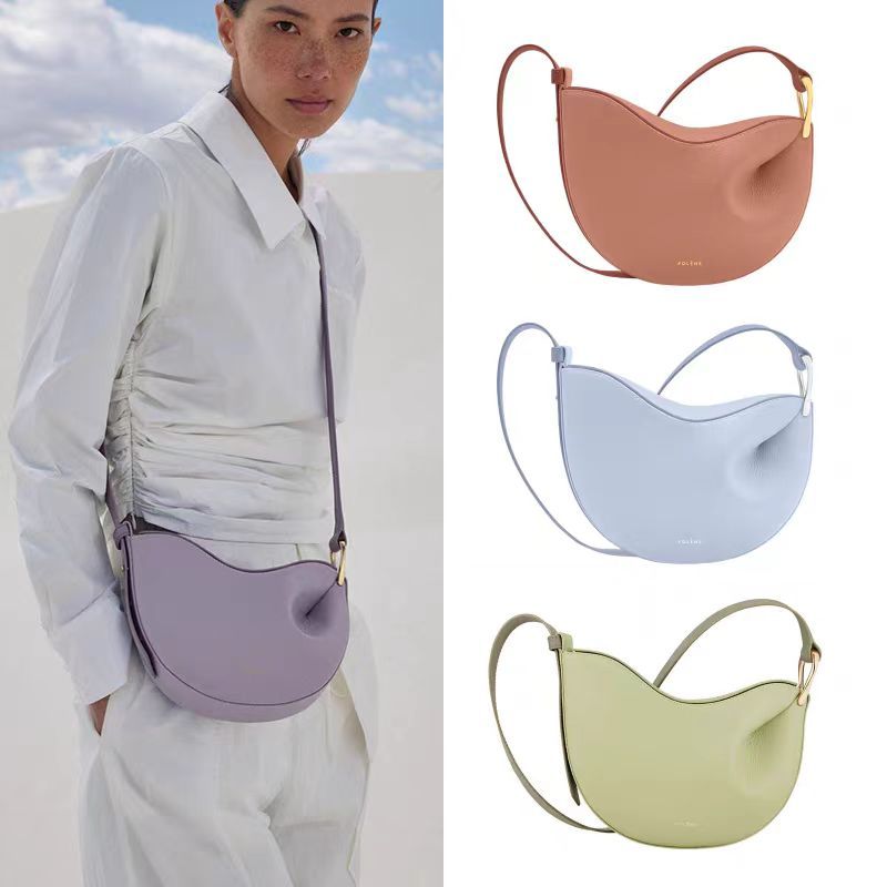 Leather Pea Bag Niche Design High-end Light Luxury Underarm Bag All ...