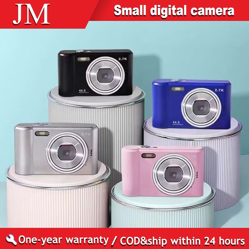 44MP Small Portable Digital Camera 2.7K IPS Screen 8X Zoom Face ...