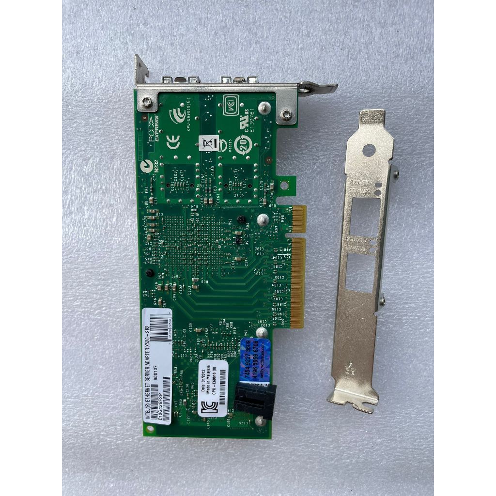 [Ready Stock] intel x520-sr2 82599ES Chip SFP Dual-Port 10G Optical ...