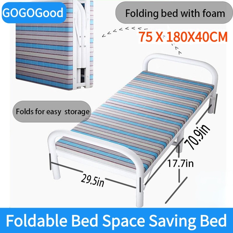 Foldable Bed Dormitory Rooms Folding Bed Living House Portable Foldable ...