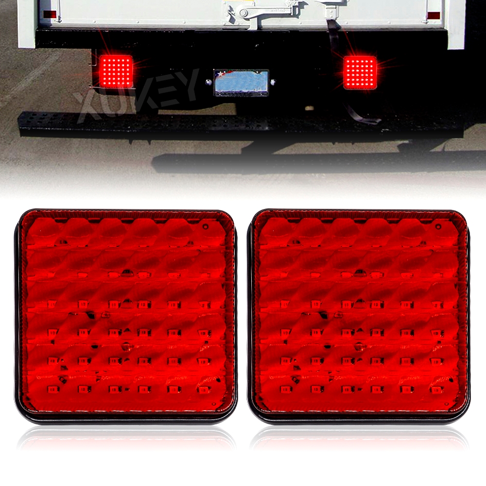 24V Led Waterproof Tail Light Rear Fog Running Lights Super Bright ...