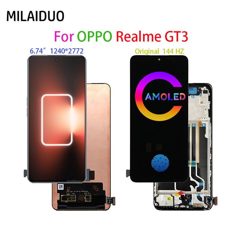 Original 6.74" AMOLED / TFT For OPPO Realme GT3 GT 3 RMX3709 / Realme GT5 RMX3820 RMX3823 Lcd ...
