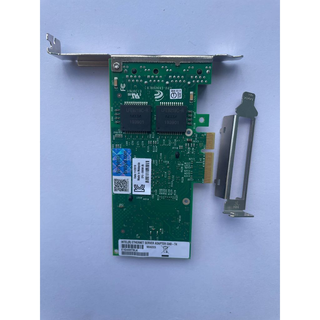 Intel E1G44HT i340t4 82580EB Chip PCI-E X4 Four-Port Gigabit Network ...