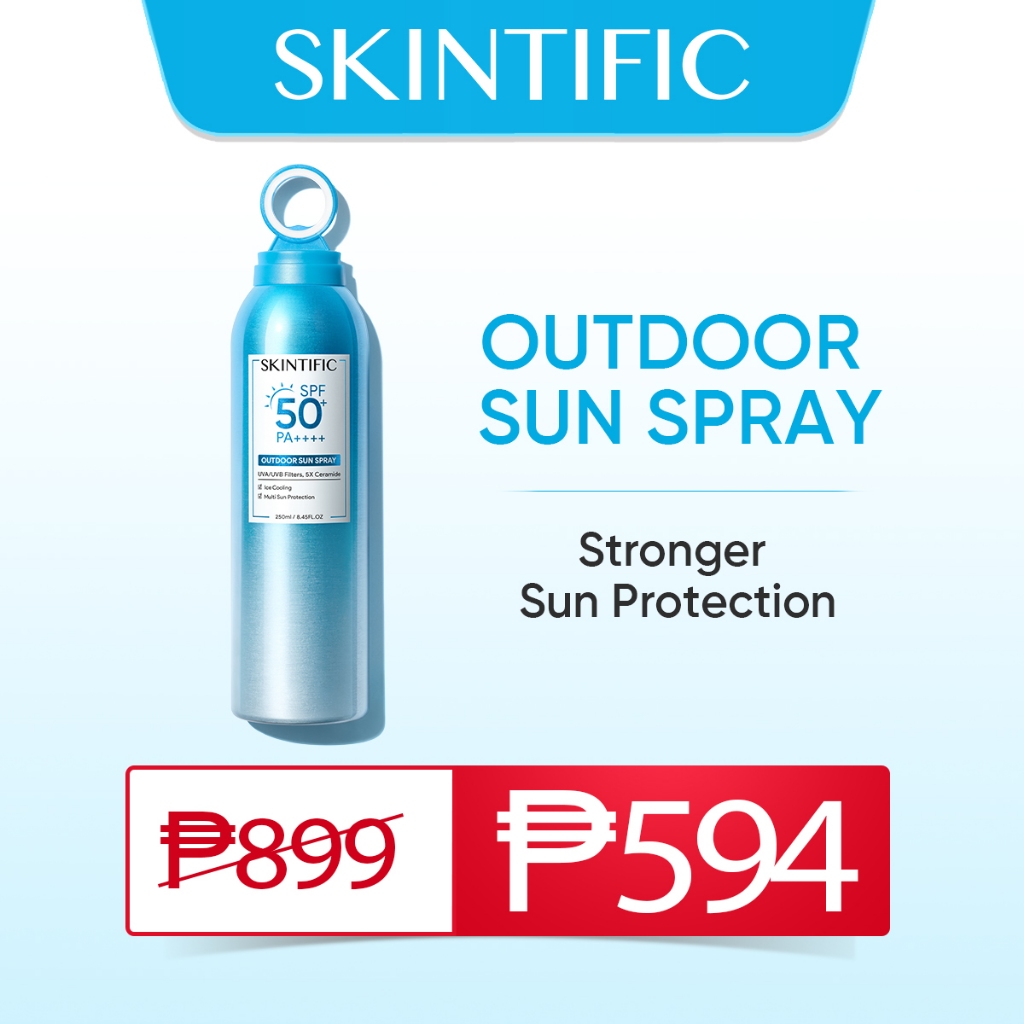 [SKINTIFIC] Outdoor Sunscreen Spray SPF 50+ PA++++ 250ml sunblock mist ...