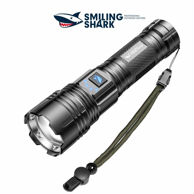 Smiling Shark SD7132 Led Flashlight M60 6000LM Super Bright Torch Light ...
