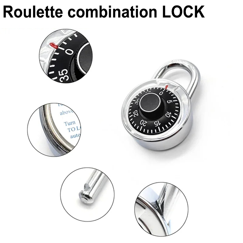 Hardened Steel Combination Locks Rotating Dial Safe Locks Trunk Locks ...