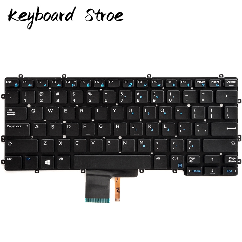 Dell Latitude 7370 P67G Latitude 12 7285 2-in-1 Laptop Keyboard ...