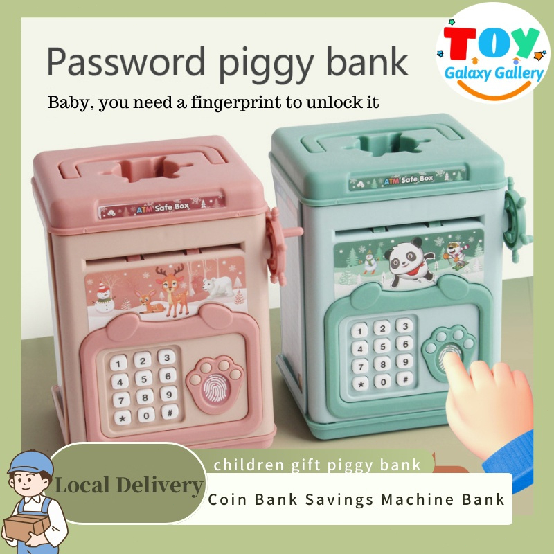 Kid Toy Coin Bank Savings Machine Bank Cartoon Character Piggy Bank ...