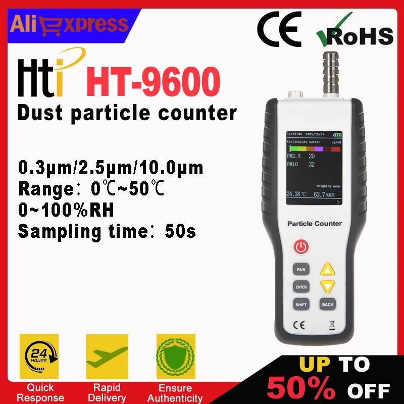 HTI HT-9600 PM2.5 Detector Particle Dust Particle Counter Air Pollution ...