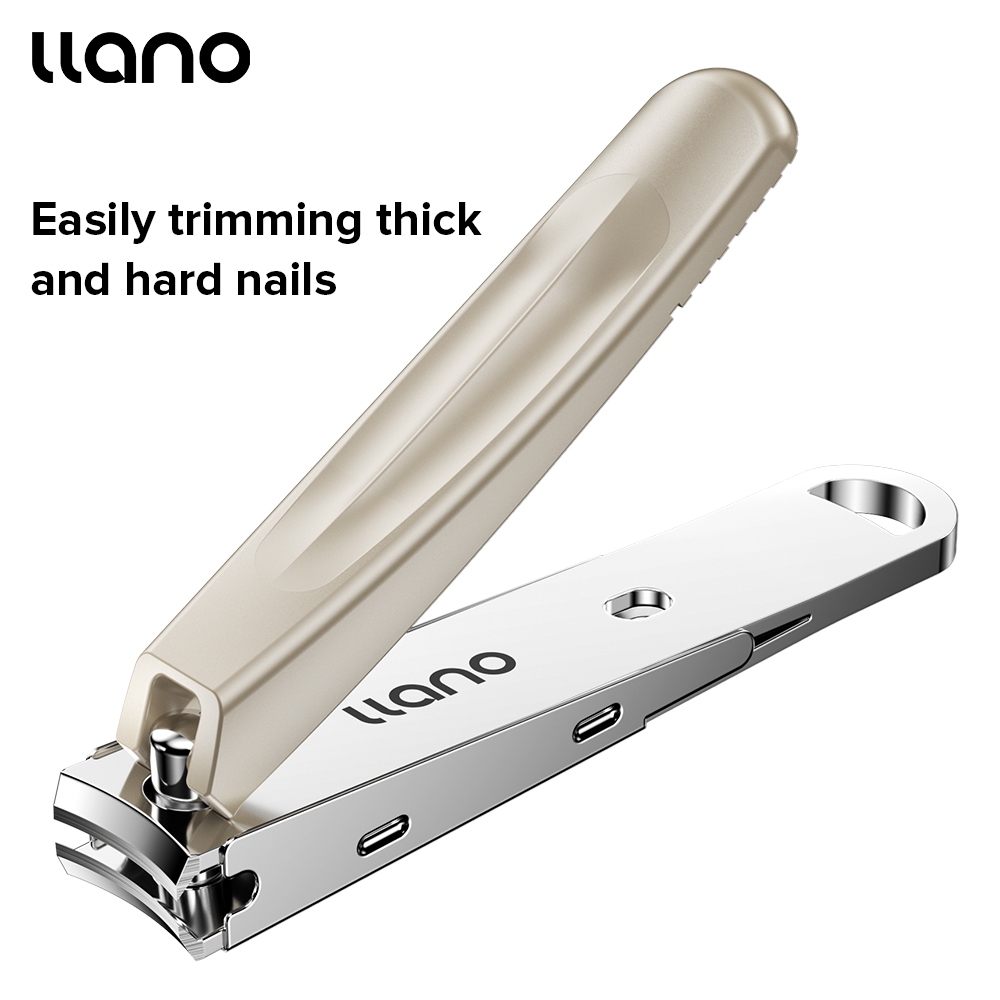 LLANO Anti-splash Nail Clipper with Sharp Blades for Hard & Thick Nails ...