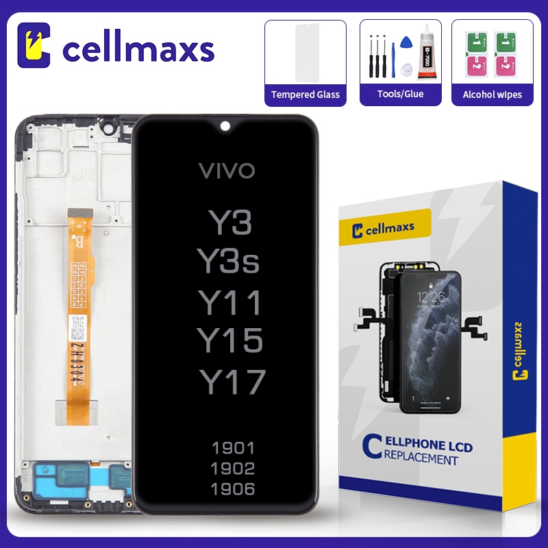 For VIVO Y3 Y3s Y11 Y12 Y15 Y17 1901 1902 1906 V1901A V1901T LCD Touch Screen Replacement With ...