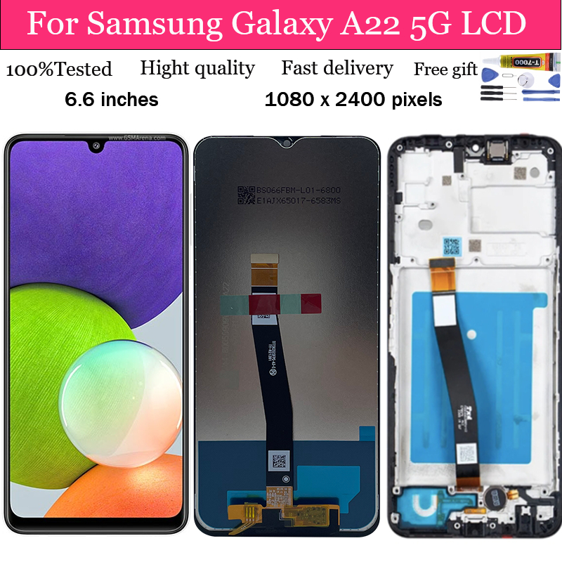 ORI For SAMSUNG Galaxy A22 5G A226 LCD With Frame Display Touch Screen ...