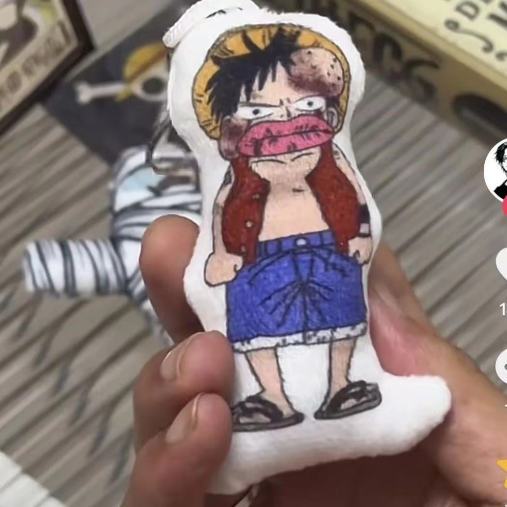 Beaten Luffy Doll One Piece Talking Doll Zoro Asking Directions Doll ...