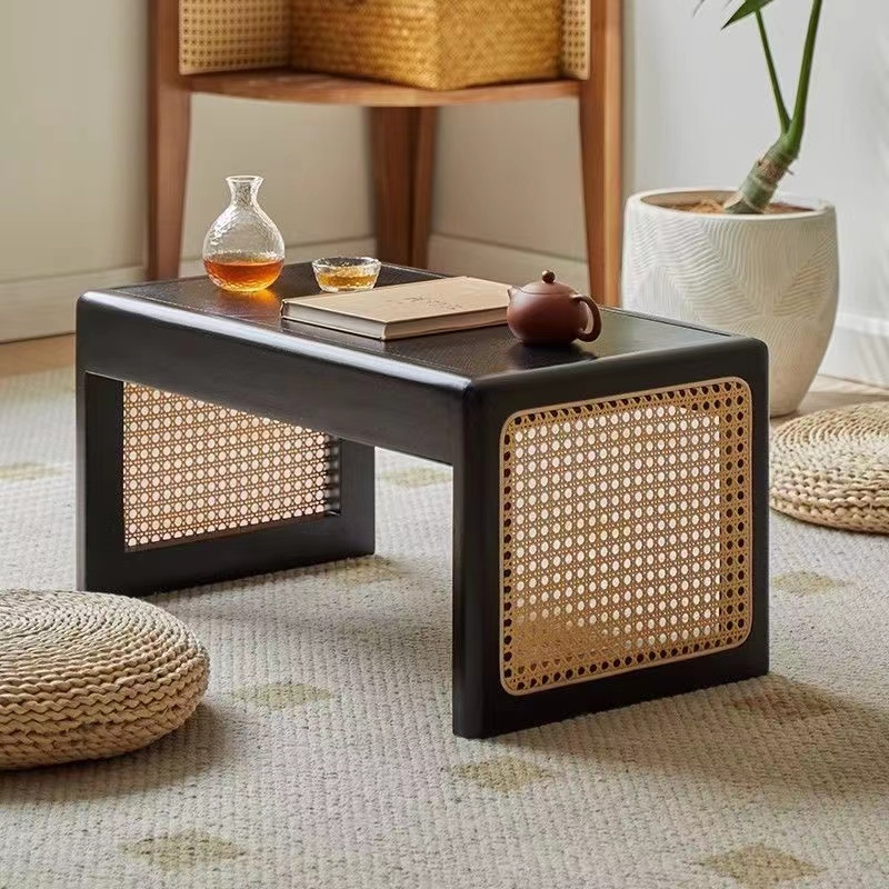 Solid Wood Parallel Small Table Tatami Coffee Table Bay Window Kang ...