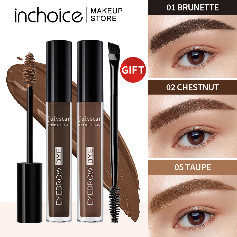Waterproof Eyebrow Gel with Brush Matte Tinted Dye 24HR Long Lasting ...