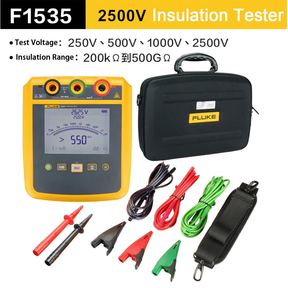Fluke 1535 2500V High Precision Handheld Digital High-Voltage ...