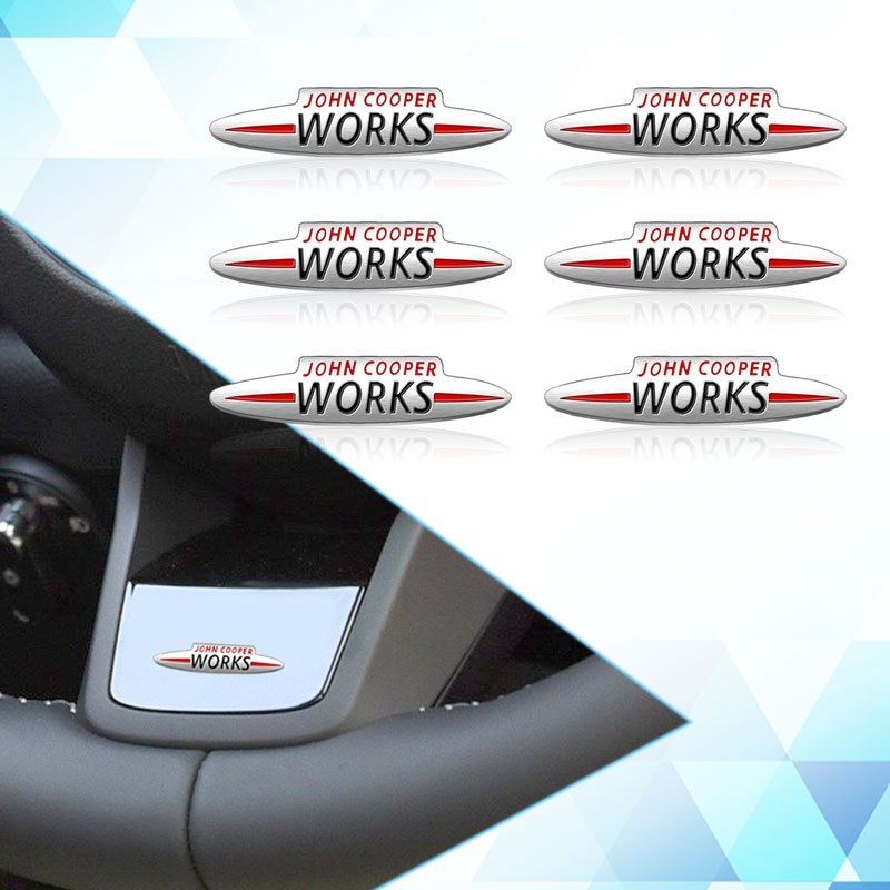 JOHN COOPER WORKS Logo Aluminum Car Emblem Stickers For Mini Countryman ...