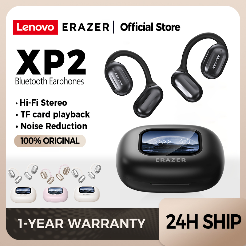 Lenovo Erazer XP2 Wireless Earphones Bluetooth 5.4 With LED Touch Screen Business Earbuds with ...