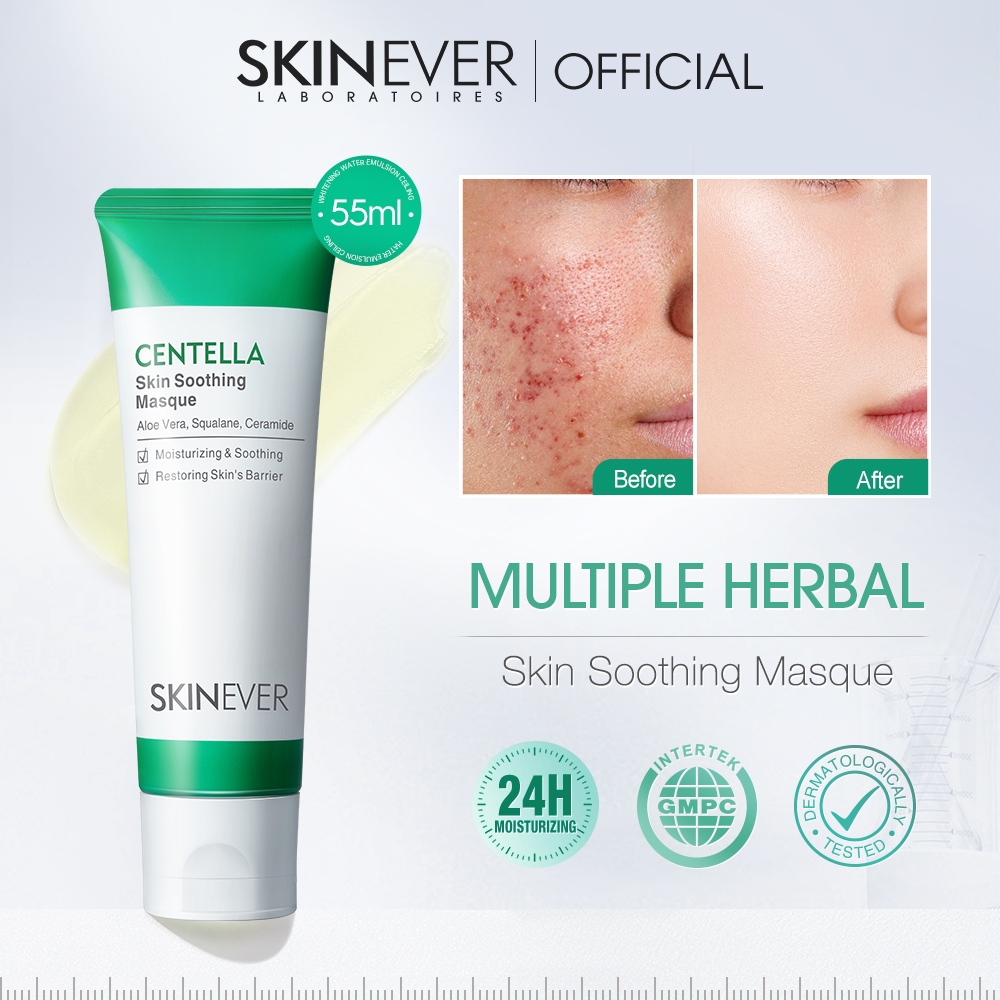 SKINEVER Centella Asiatica Skin Hydrating Masque Moisturizing ...